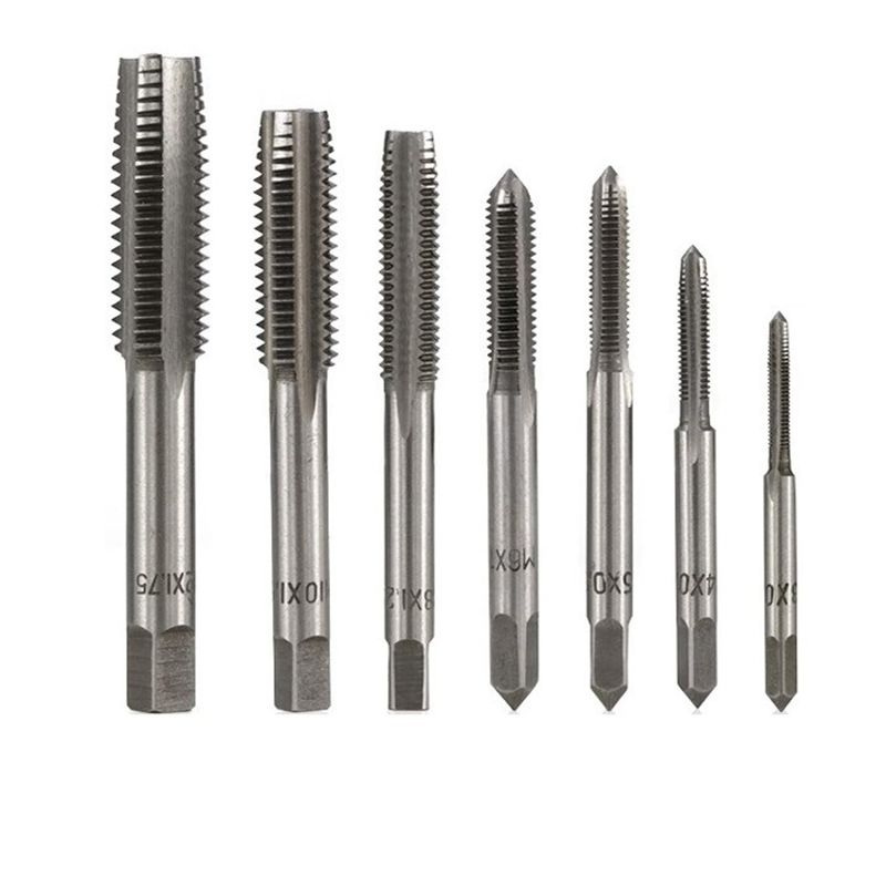 KEWAYO Drill Taps, 7 Piece Set, High Speed Steel Tap Drill Set ...