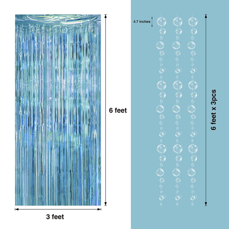 Decor365 Under The Sea Party Decorations Pool OceanTheme Tinsel Foil ...