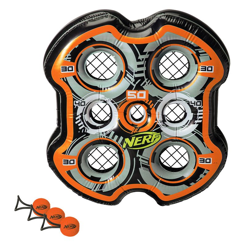 NERF Slingshot Shooting Target - Fling n' Score Inflatable Foam Ball ...