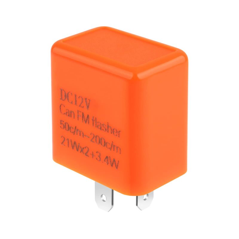 URAQT 12V 2-Pin LED Flasher Relay, Adjustable Turn Signal Indicator ...
