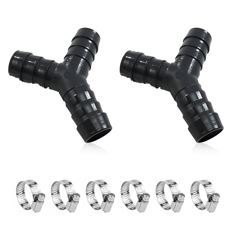 2 Pack Y-Type Washing Machine Hose Connectors, Double Waste Pipe ...