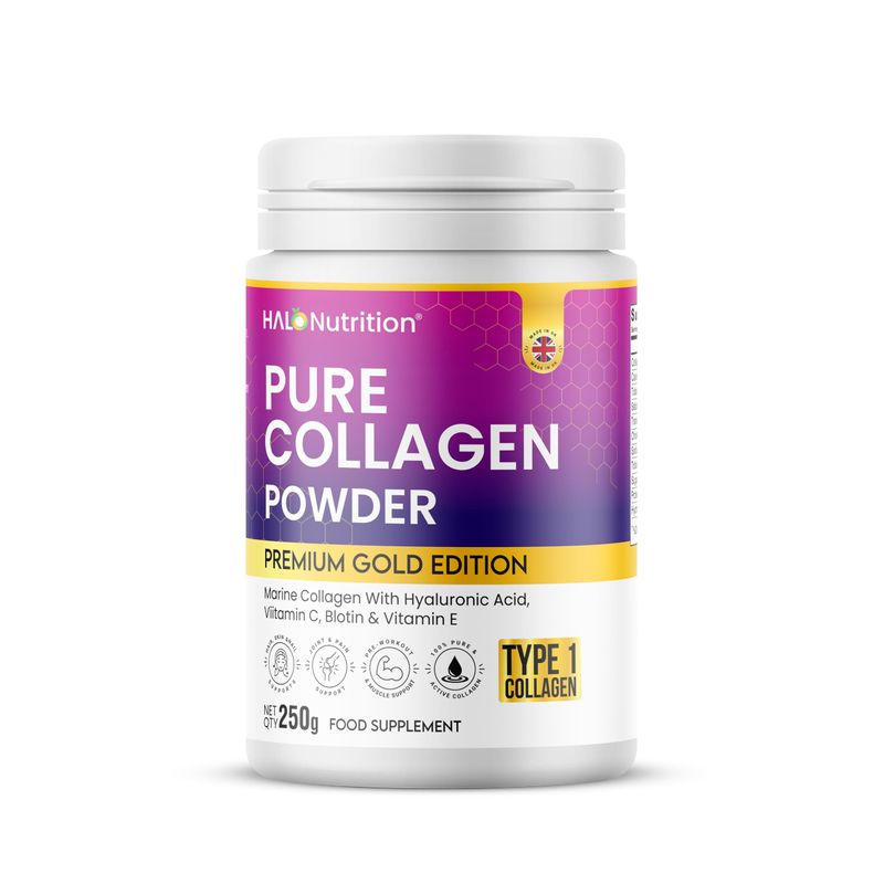 Collagen Powder, Premium Gold Edition Marine Collagen Peptides Powder ...