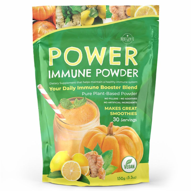 Immune Support Supplement Powder 150g, Superfood Booster for Adults ...
