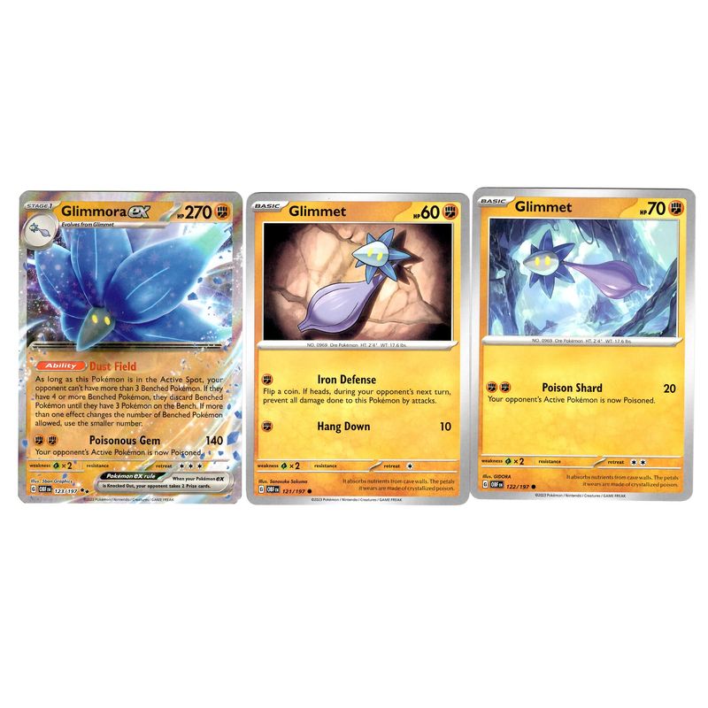 Glimmora ex 123/197 Double Rare - Obsidian Flames - Pokemon Evolution 3 ...