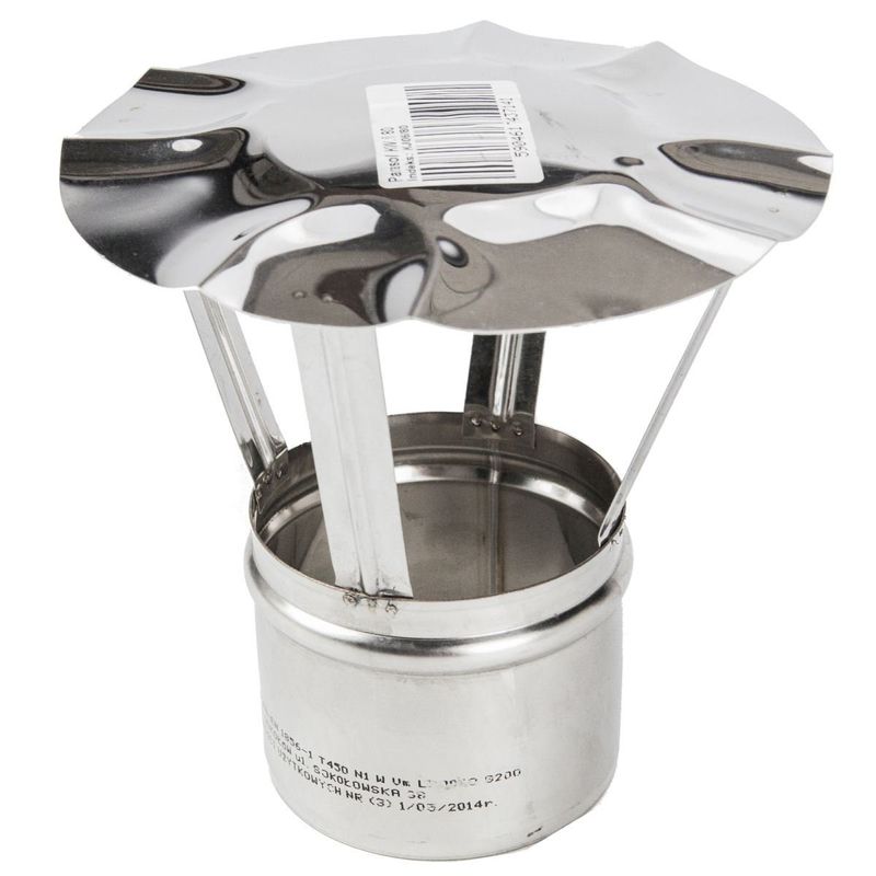 Proper Tools Stainless Steel Chimney Cowl - Ø 125 mm (4.92") - Flue ...