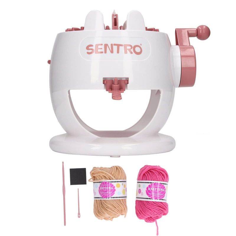 Knitting Machine - 22 Needles, 2 Color Strings Smart Weaving Loom Kit ...