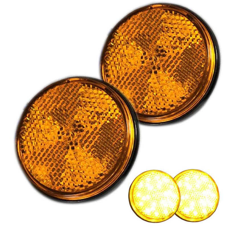 Discover winds LED Reflector Bike Custom Double Glow Round Brake ...