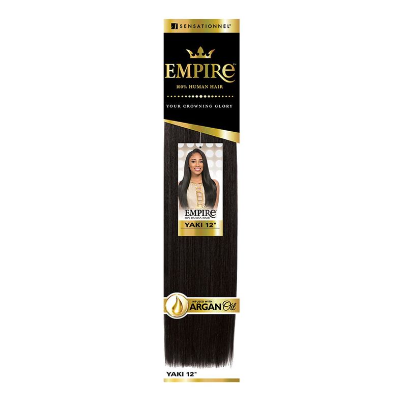 Hair Zone Sensationnel Human Hair Weave Empire Yaki Weaving (14 Inch ...