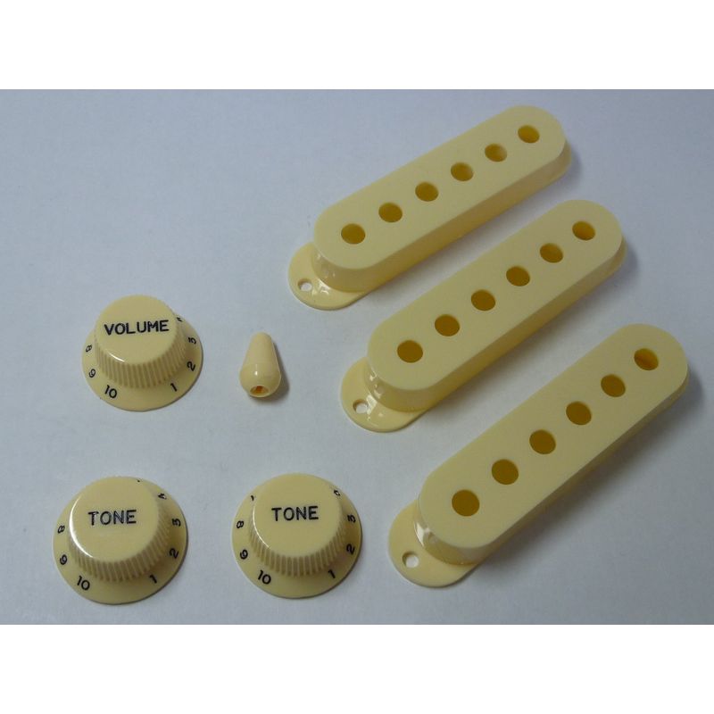 Japanese Stratocaster Knob Ivory Switch Knob Pickup Cover Set Inch Size ...