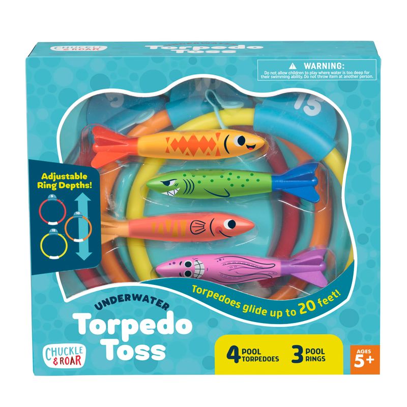 Chuckle & Roar - Underwater Torpedo Toss - Outdoor Water Play ...