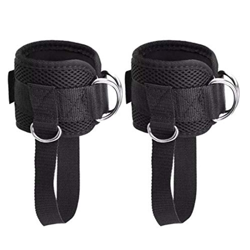 Bordhap Adjustable Ring Ankle Straps with Foot Strap Cable Machine ...