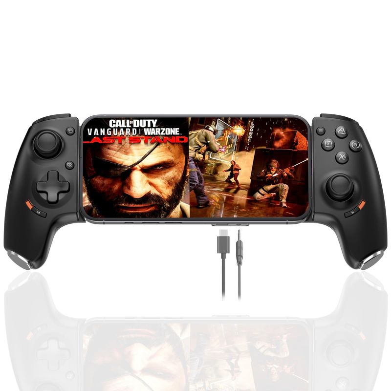 Megadream USB C Mobile Gaming Controller for iPhone 16/iPhone 15 Series & Android (Type-C),Plug ...