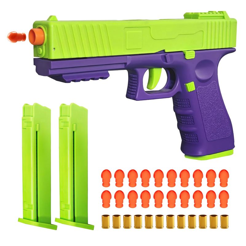 Soft Bullet Toy Gun, Toy Guns with Shell Ejecting, Toy Foam Blasters ...