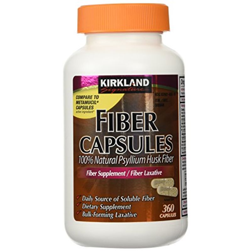 Kirkland Signature Kirkland Fiber Capsules, 2 Pack (360 Capsules Each ...