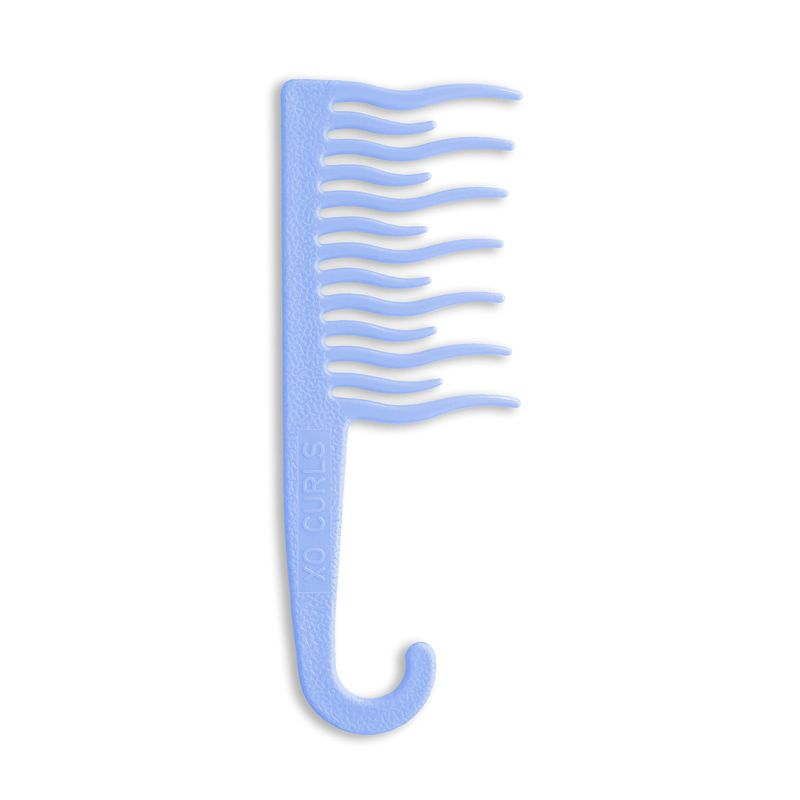 XO Curls Shower Plastic Detangling Hair Comb for Women - Blue | Plastic ...