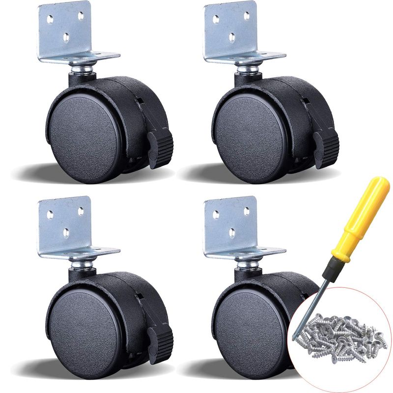 BESTU Caster L-Shaped with Stopper, Wagon Replacement Tire Kit, Caster ...