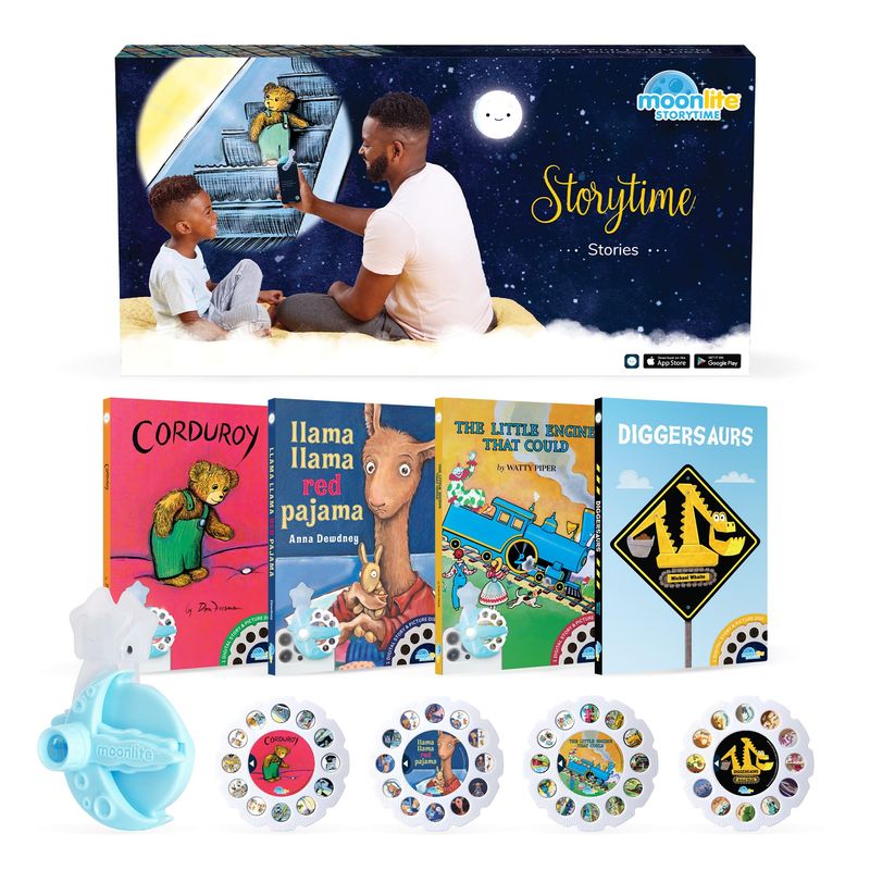 Moonlite Storytime Mini Projector with 4 Classic Stories, A Magical Way ...