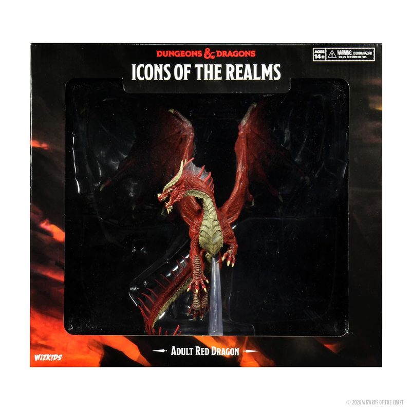 D&D Icons of The Realms: Adult Red Dragon Premium Figure - EveryMarket