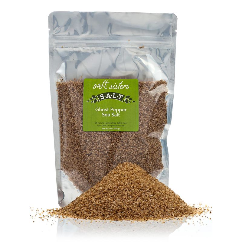 s.a.l.t. sisters Ghost Pepper Sea Salt, Unique Naga Jolokia + Salt ...