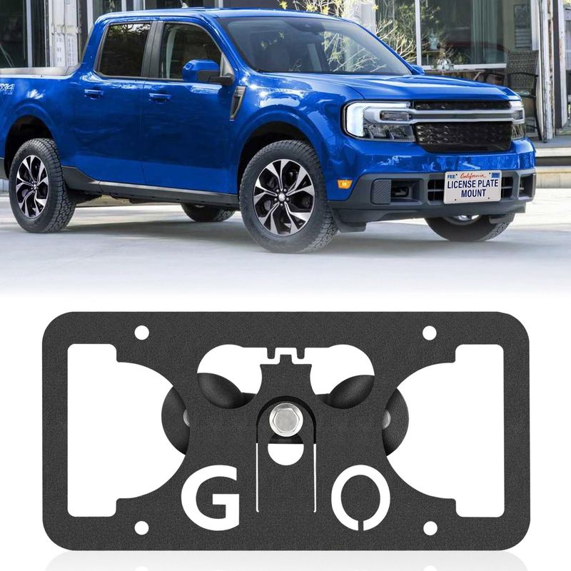 Front Bumper License Plate Mount Compatible with Ford Maverick 2022 ...