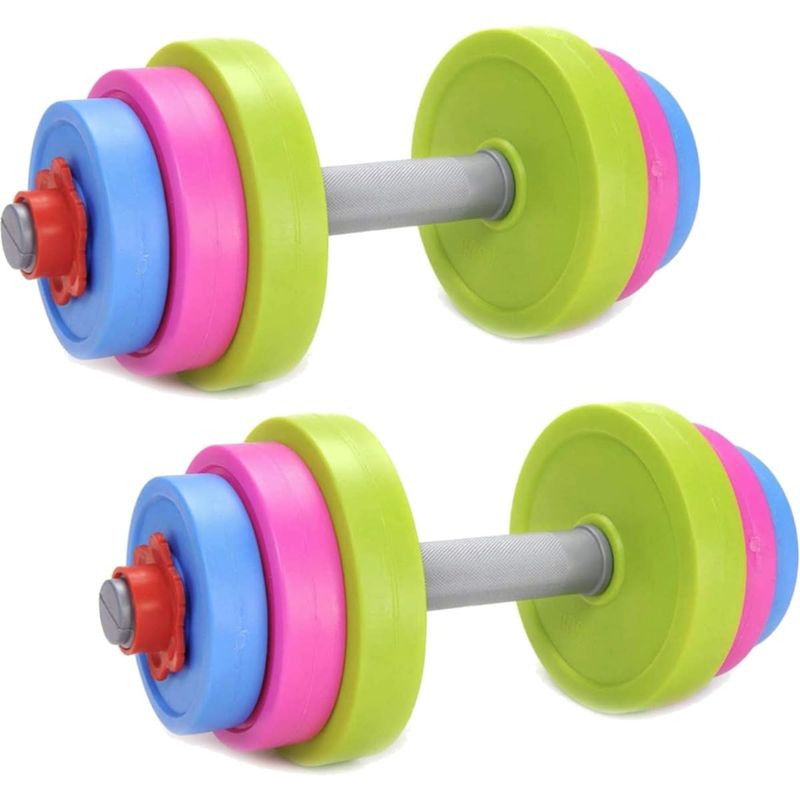 Kids Workout Dumbbell Weights Set - Toddler Toy Gym Equipment for ...