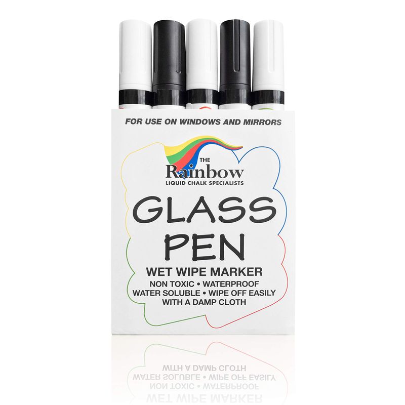 Glass Pen Window Marker: Liquid Chalk Window Markers for Glass Washable ...