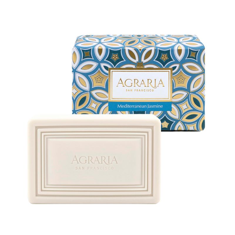 AGRARIA Luxury Bath Mediterranean Jasmine Soap, French Triple Milled ...