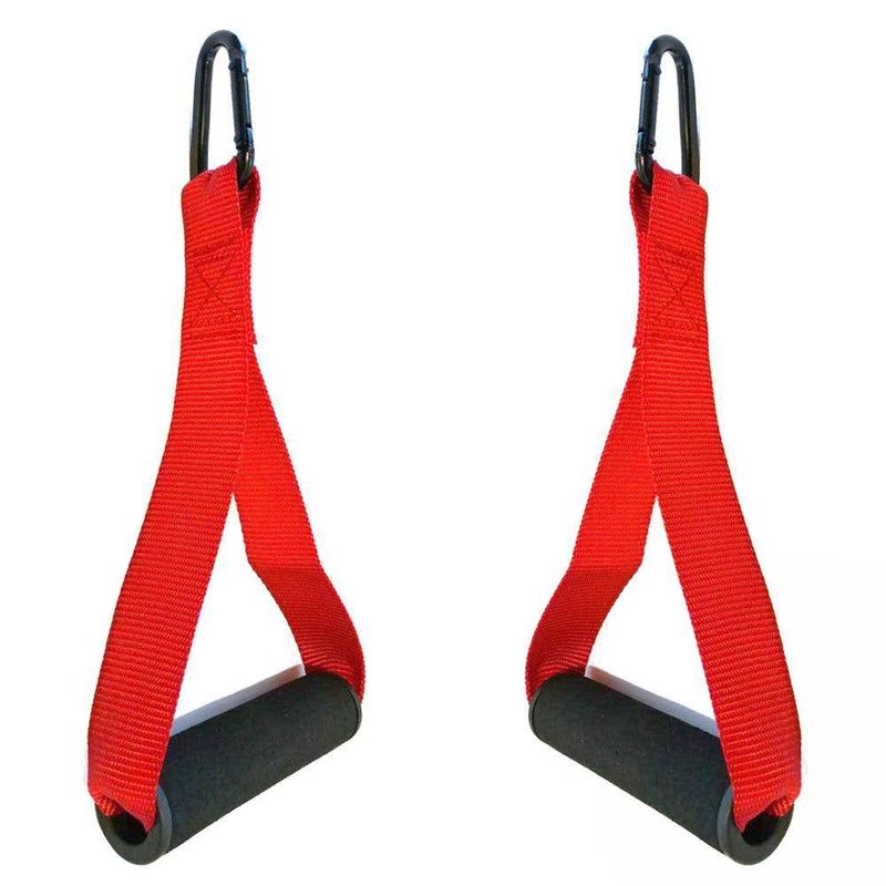 FITNESS MANIAC Home Gym Cable Attachment Handle Machine Exercise Chrome ...