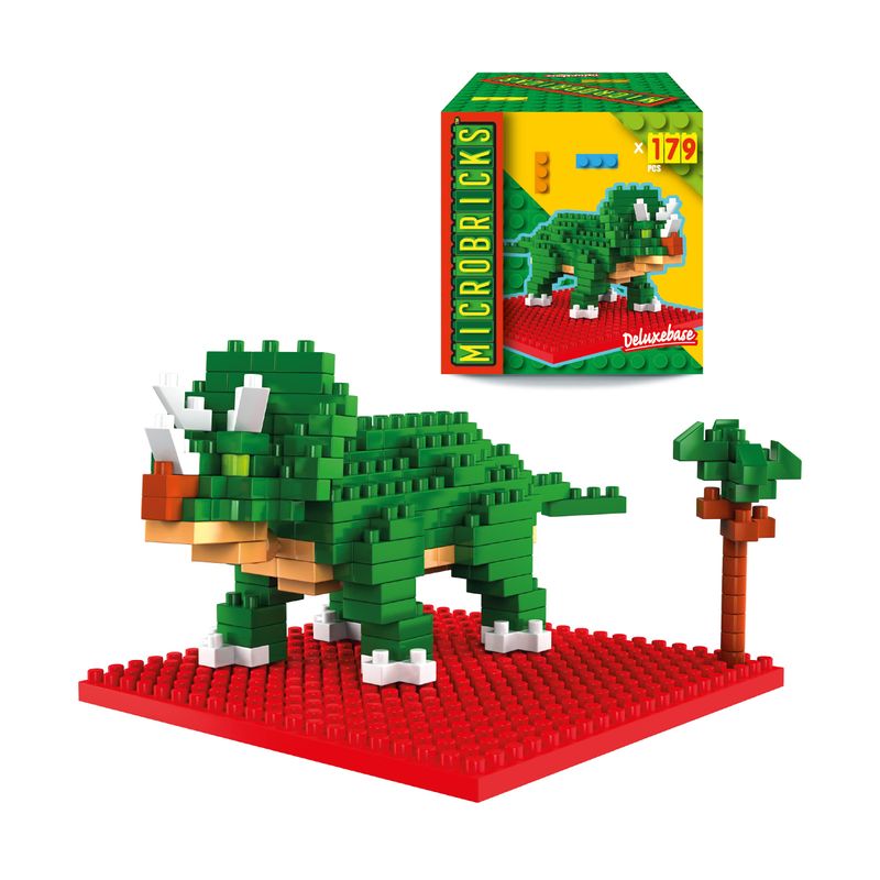 Microbricks - Triceratops by Deluxebase Mini Block Dinosaur Puzzle ...
