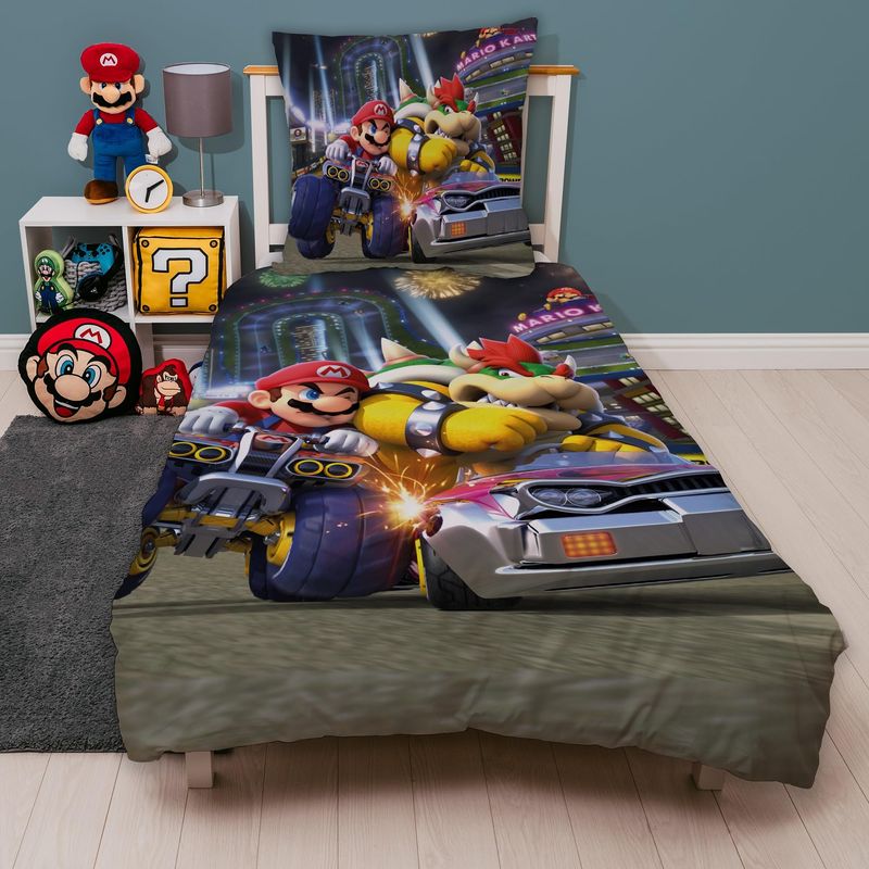 Kinder Wende Bettwäsche-Set Super Mario Kart · Jungenbettwäsche 135x200 ...