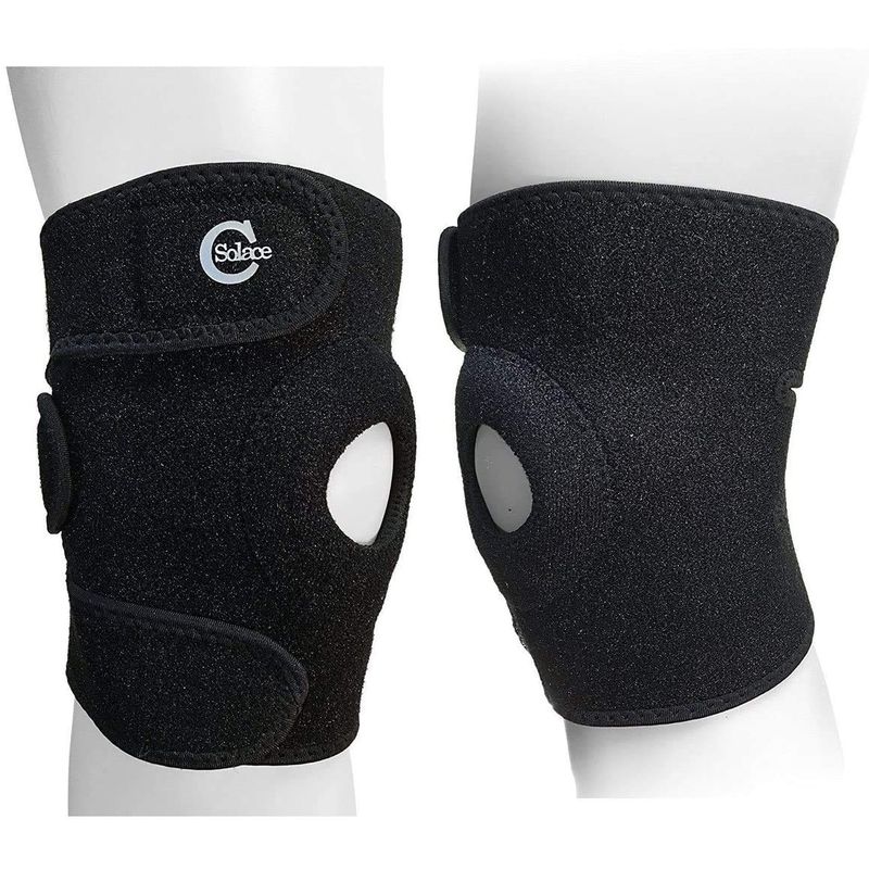 Solace Care Adjustable Compression Neoprene Knee Brace - Open Patella ...