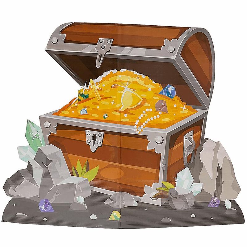 Fun Express Treasure Hunt Treasure Chest Cardboard Cutout Stand-Up 43 ...