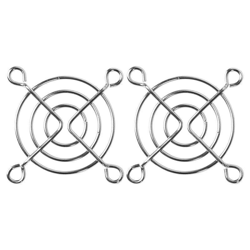 sourcing map Cooling Fan Grill Protective PC Fan Guard Metal Wire Grill ...