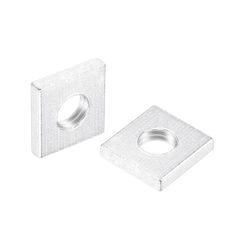 uxcell Square Nuts, Square Nuts, Square Nuts, M5x10mmx2mm, Zinc Plated ...