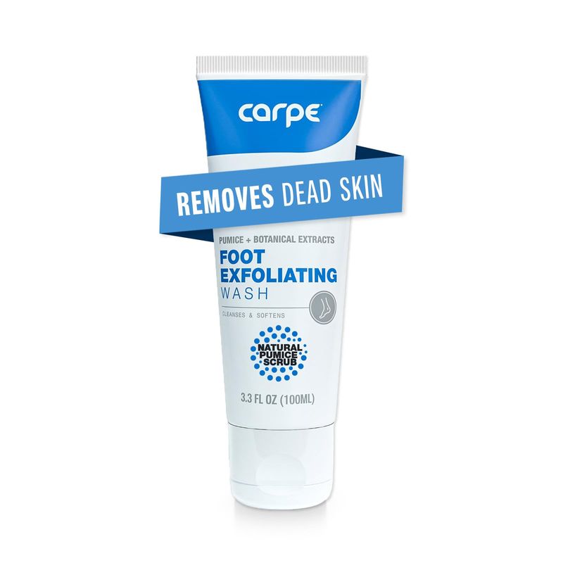 Carpe Exfoliating Foot Scrub - Odor Protection Feet Exfoliator Scrub ...