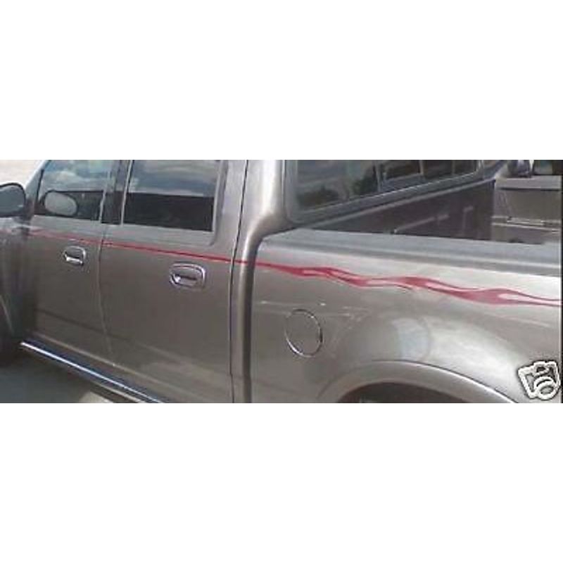 Solid Flames Flame Stripe decals decal fit F150 250 350 FX4 truck ...