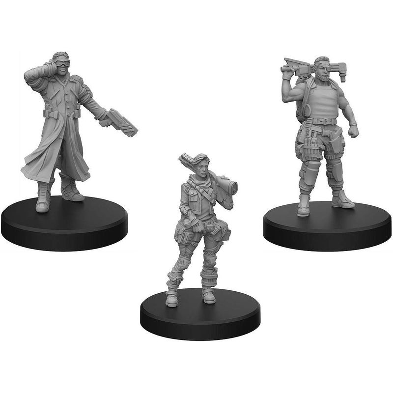 Cyberpunk RED Miniatures - Edgerunners B, Grey, MFF33002 - EveryMarket