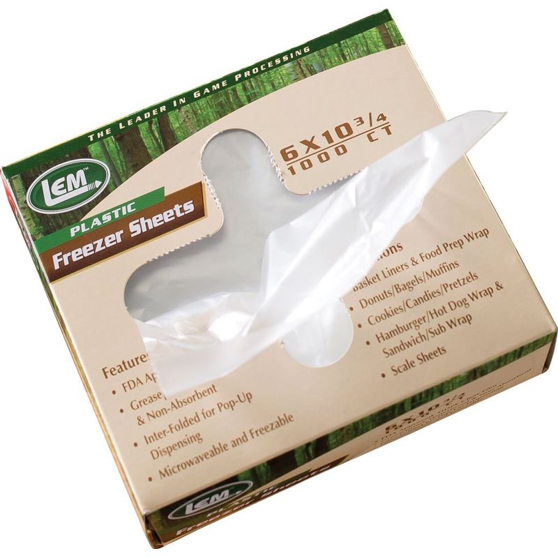 LEM Products 6" Freezer Sheets, Non-Stick, Non-Porous Polyethylene ...
