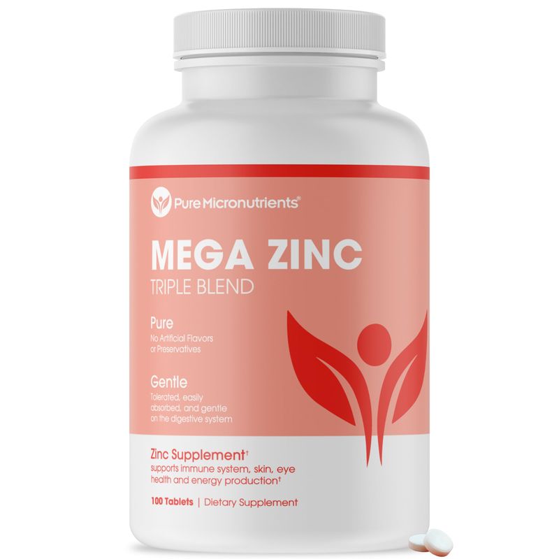 Pure Micronutrients Mega Zinc Supplement, 50mg, 3-in-1 Zinc Complex ...