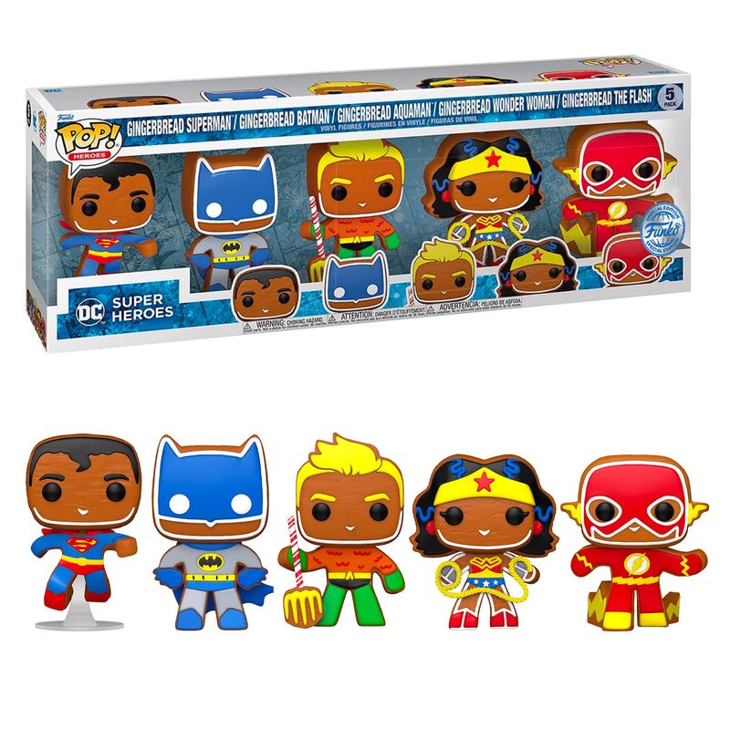 Funko Pop! DC Superheroes Gingerbread - 5 Pack - Online Marketplace ...