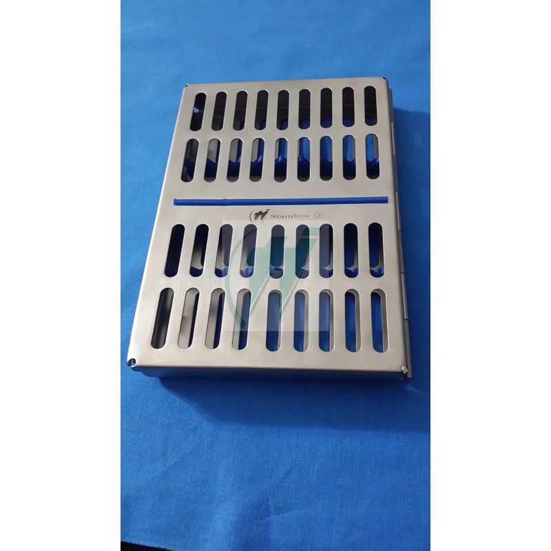 French Steel Autoclave Dental Surgical Sterilization Cassette Tray for ...