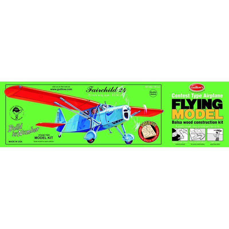 Guillow's Fairchild 24 Laser Cut Model Kit - Online Marketplace ...
