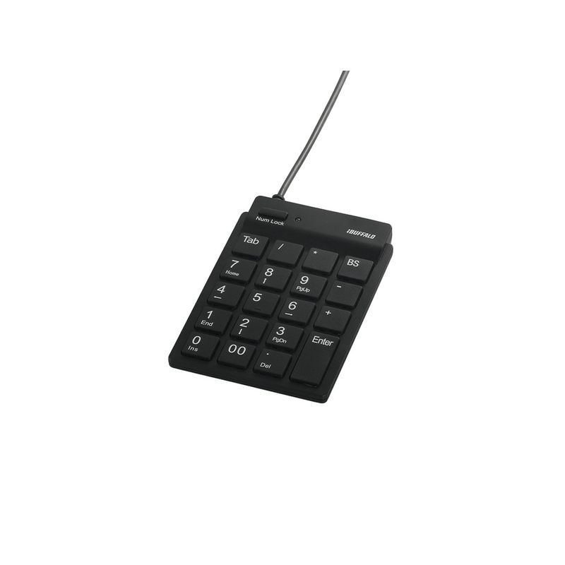 BUFFALO BSTK11BK Buffalo Slim Numeric Keyboard with Tab Key, Black ...