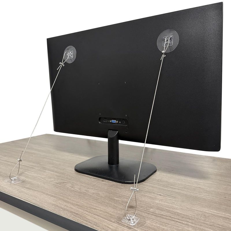 6 Pack Adjustable 40" Stainless Steel TV Safety Straps for Flat Screen ...