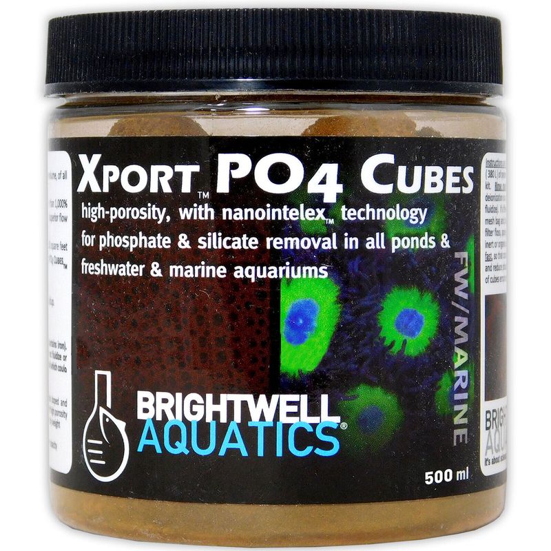 Brightwell Aquatics Xport PO4 Cubes 500mL Phosphate Removal Filter ...