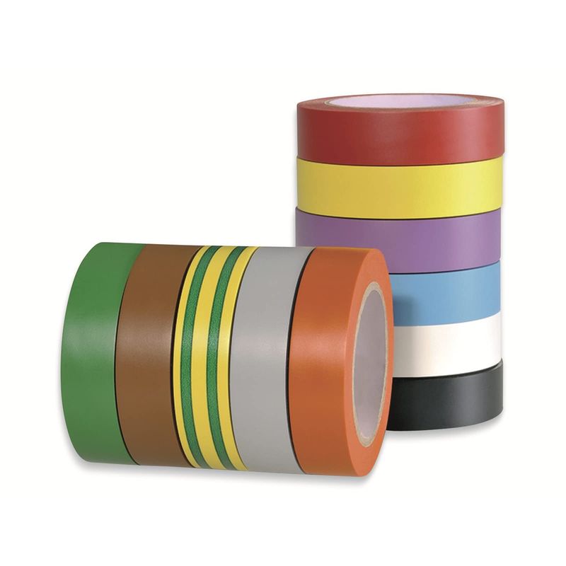 HellermannTyton - 10 x HelaTape Flex 15 Electrical Insulation Tape, All ...