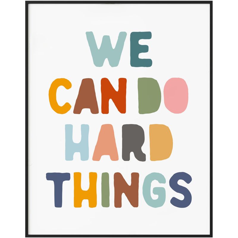 We Can Do Hard Things Sign, Classroom Wall Decor, Positive Affirmation ...