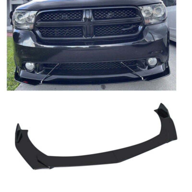 Black Front Bumper Lip Body Kit Lower Spoiler Splitter For Dodge ...