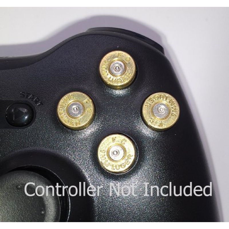 Xbox 360 Replacement Brass Bullet Controller ABXY 9mm Buttons - 360 ...