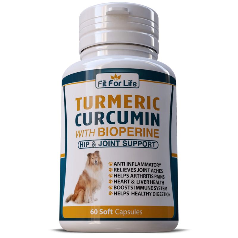 Turmeric Curcumin DOG Digestive JOINT SUPPORT SUPPLEMENTS Tumeric Pills ...